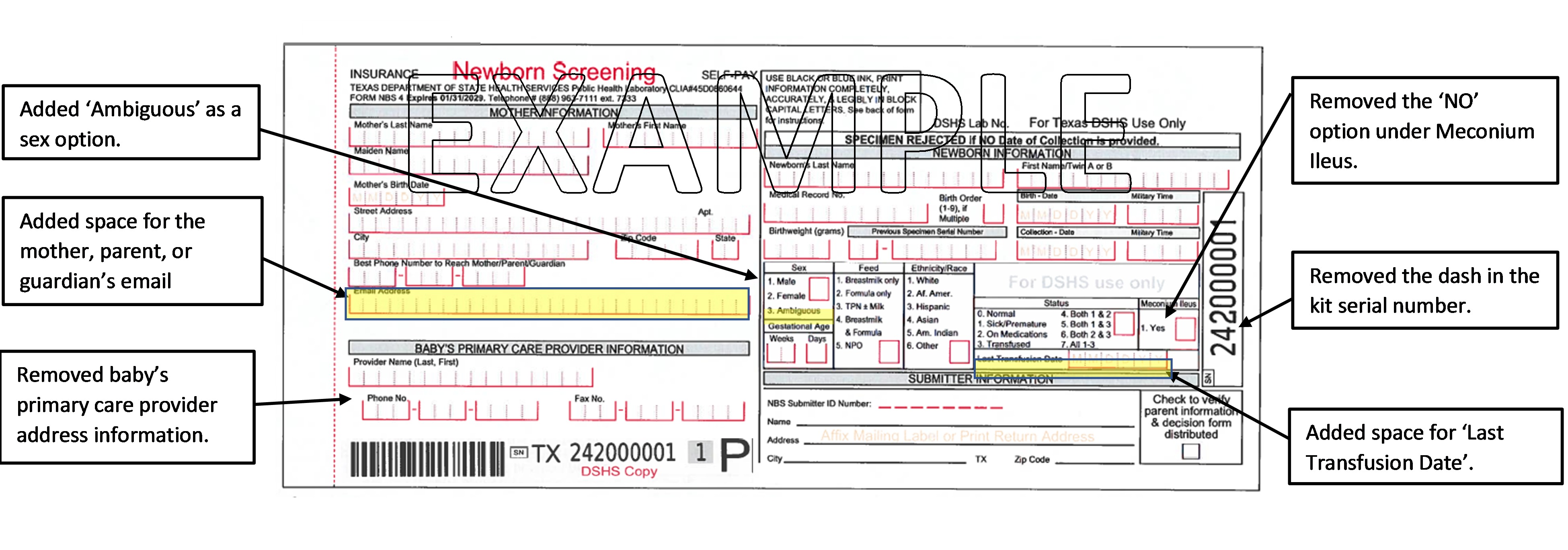 Newborn Screening Notices | Texas DSHS
