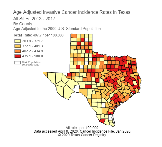 Cancer Data And Surveillance Texas Dshs